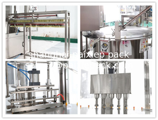 High Speed Auto Spout Pouch Filling Machine For Semi Liquid / Chemical supplier