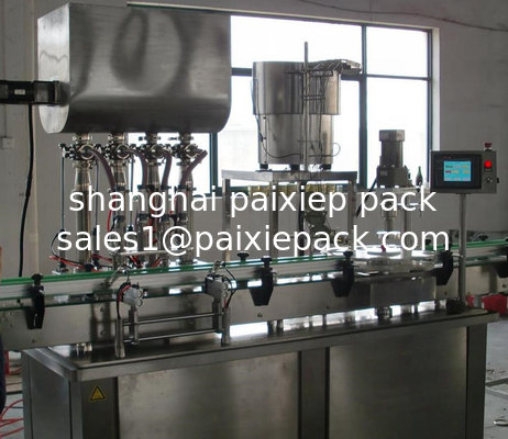 Custom Glass Bottle Paste Cream Filling Machine , Automatic Bottle Filling System supplier