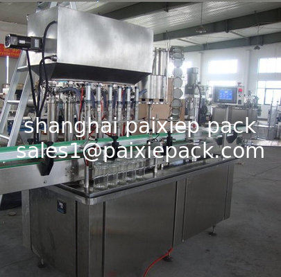 Pneaumatic Driven Piston Hot Filling Machine for Honey , Tomato Paste , Butter supplier