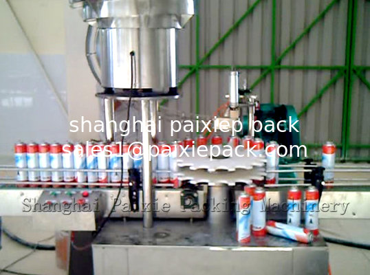 Full Auto Insect Spray Filling Machine Bottle Cap Sealing Machine with PLC Control supplier