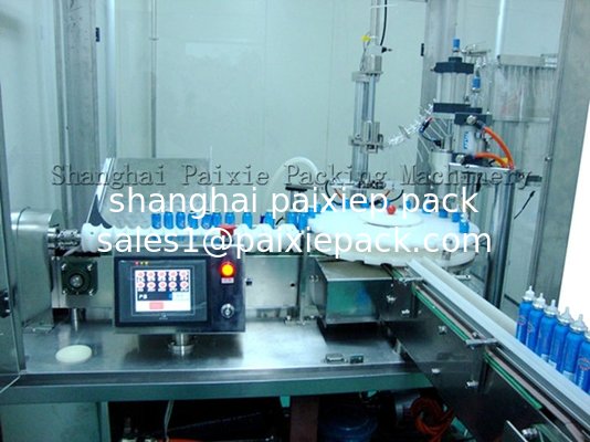 Mosquito Liquid Spray Aerosol Filling Machine And Can Sealing Machine With PLC Control supplier