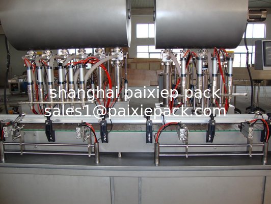 Pneaumatic Driven Piston Hot Filling Machine for Honey , Tomato Paste , Butter supplier