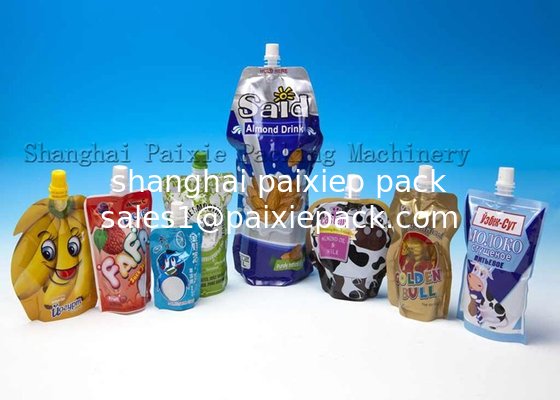 OEM Full SS304 Spout Pouch Filling Machine For Beverage / Fruit Juice supplier