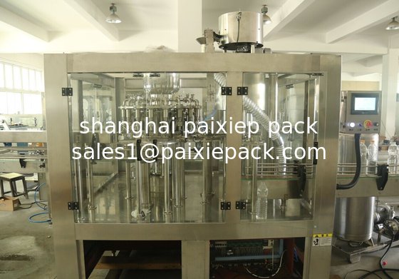 PET Bottles 3 in1 Monoblock Fruit Juice / Water / Beer Filling Machine Production Line supplier