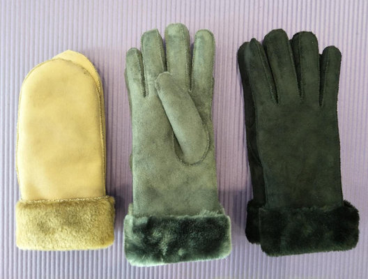 China fake fur winter gloves supplier