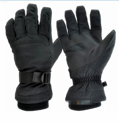 China winter gloves outdoor gloves ski gloves mountain gloves black color adults size nylon fabric supplier