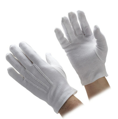 white cotton gloves ,cotton working gloves supplier