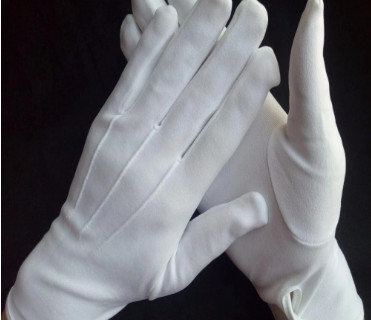 white cotton gloves ,cotton working gloves supplier