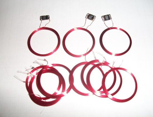 Dia 20mm Ntag203 Inlay COB rfid coil with chip RFID TAG NFC TAG Chip welding antenna