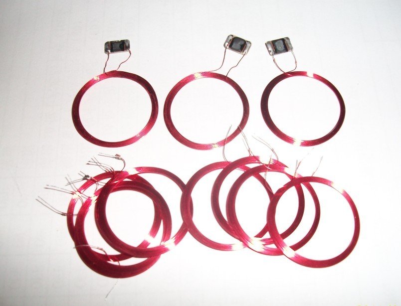 Dia 20mm Ntag203 Inlay COB rfid coil with chip RFID TAG NFC TAG Chip welding antenna