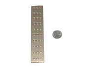 Linker Block 10 Lego Holes Long Grooved Beam -Aluminium