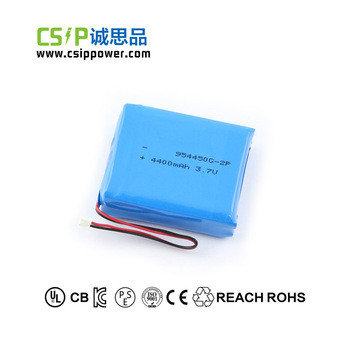 Rechargeable Standard Lithium Polymer Battery 4400mah High Energy Density