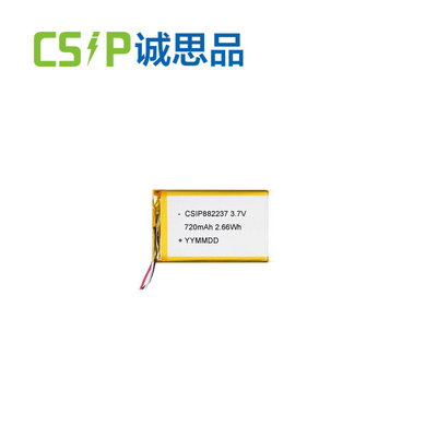 Rechargeable Lithium Polymer Battery 882237 3.7V 720mAh Small Li-po Battery