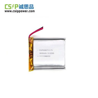 Rechargeable Lithium Polymer Battery 508273 3.7V 3600mah Small Lipo Battery Pack