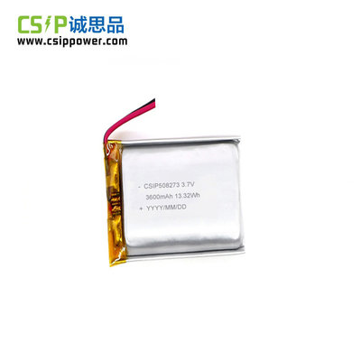Rechargeable Lithium Polymer Battery 508273 3.7V 3600mah Small Lipo Battery Pack