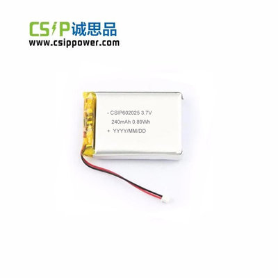 602025 3.7v Small Size Rechargeable Batteries , Lithium Ion Rechargeable Cell