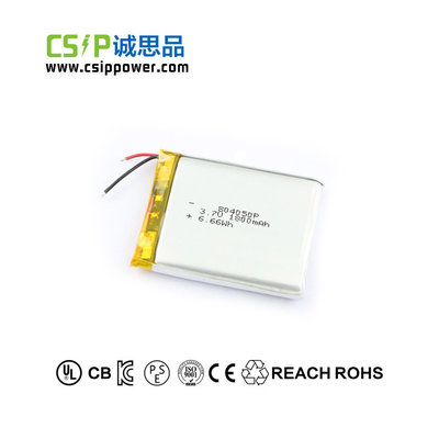 Rechargeable Lithium Polymer Battery Pack 804050 1800mah 3.7V Li-ion Battery Lipo battery
