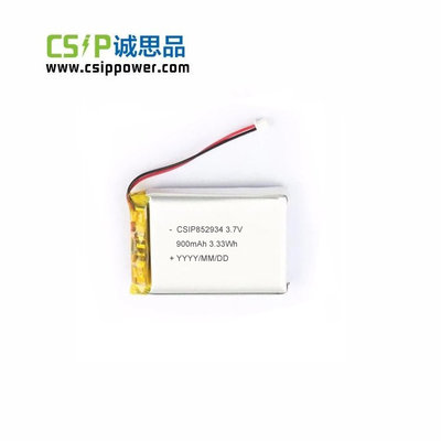 Rechargeable Lithium Polymer Battery 852934 3.7V 900mah Li-po Battery Pack