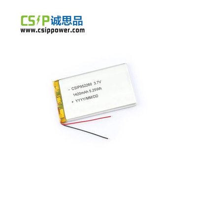 CSIP Rechargeable Lithium Polymer Battery 952260 3.7V 1420mah Small Lipo Battery Pack