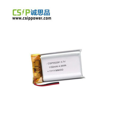 Hot Sell Battery 552281 3.7V 1150mah Rechargeable Lithium Polymer Battery