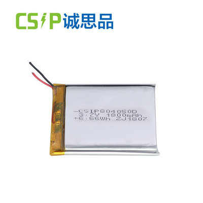 Rechargeable lithium Polymer Battery 3.7V 1800mAh 804050 with IEC62133, UN38.3 CB certified