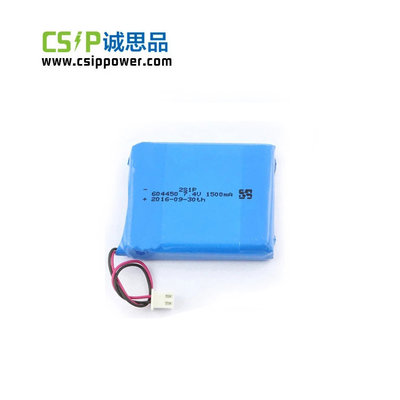 7.4V Flat Lithium Polymer Battery , Custom Lithium Polymer Battery 604450