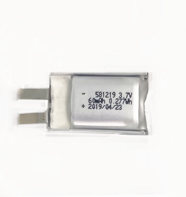 60mah Lithium Ion Microbatteries High Energy Density UL1642 Certification