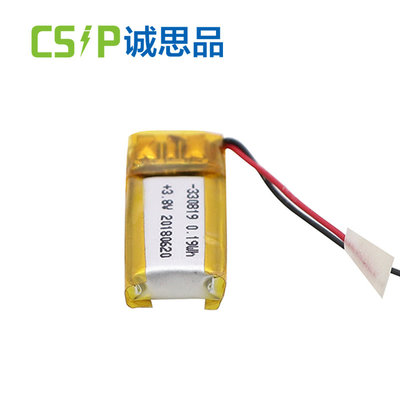 High Voltage Lithium Polymer  Battery 330819 50mAh  Li-ion Battery Ultra Narrow