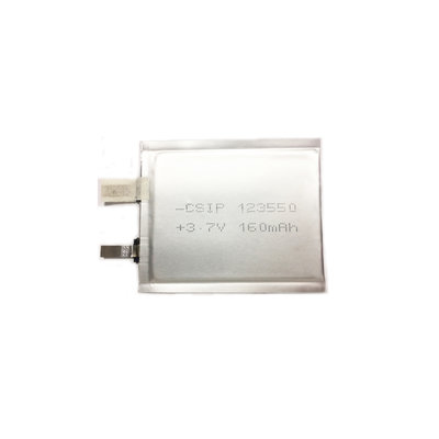 Ultra Thin Lithium Polymer Battery 123550 160mah Rechargeable Li-ion Battery Lipo Battery Pack