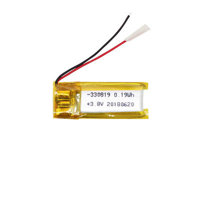 High Capacity Lithium Polymer Battery 330819 50mAh High Energy Density