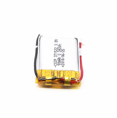 3.7v Lithium Ion Polymer Rechargeable Battery , Flat Li Ion Battery Low Self Discharge