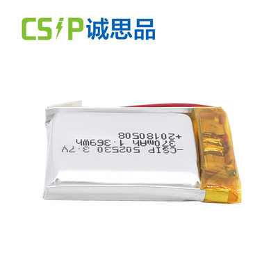 Light Weight Flat Lithium Polymer Battery 502530 High Operating Voltage