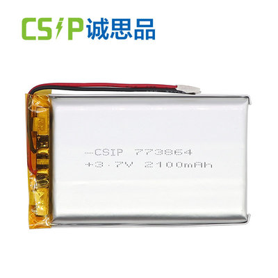 Long Cycle Life Flat Lithium Polymer Battery High Output Voltage 773864