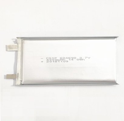 Rechargeable Standard Lithium Polymer Battery 3.7v 4000mah Stable Discharge Voltage