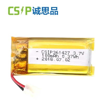 3.7V 100mah Standard Thin Lithium Ion Rechargeable Battery , Slim Lithium Ion Battery