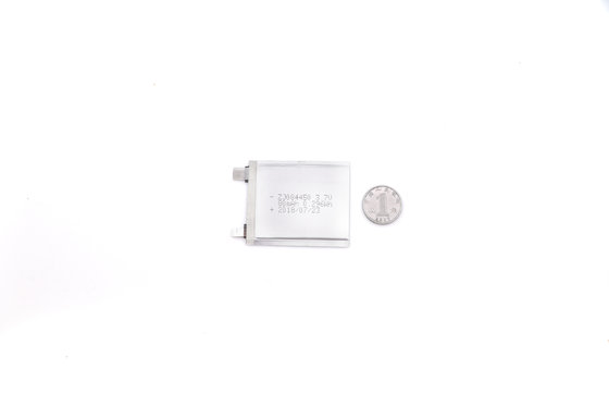 Rechargeable Ultra Thin Lithium Polymer Battery 80mAh 3.7V 084450 High Output Voltage