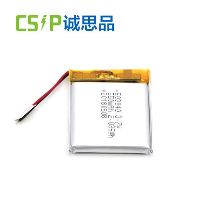 Lightweight Standard Lithium Polymer Battery 500 Times Cycle Life High Output Voltage