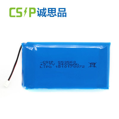 Safe Lithium Polymer Battery Pack Reliable 2400mah Fast Charge Capacity