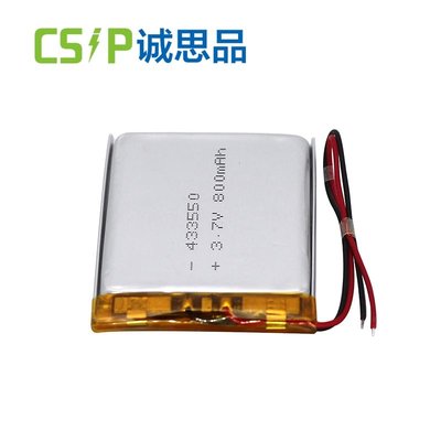 High Power Lithium Polymer Battery Pack 433550 800mah 3.7v KC Certification