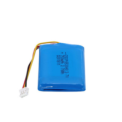 750mah 653040 Rechargeable Lithium Polymer Battery