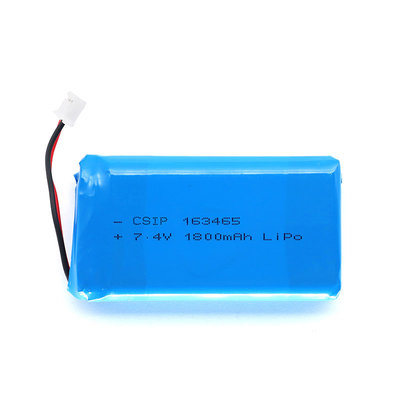 7.4v 1800mah 2S 163465 Rechargeable Lithium Polymer Battery For Wireless Blueteeth Speaker And Gloves