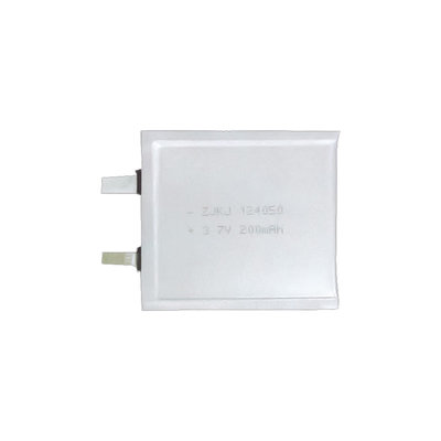 200mah 124050 Lithium Ion Polymer Battery For Smart Watch / Bank Card