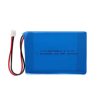 High Rate Power Lithium Polymer Battery Pack 3.7v 884765 6000mah For Drones