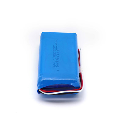 883767 2700mah Rechargeable Lithium Polymer Battery Pack / Low Temperature LiPo Batteries