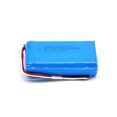 883767 2700mah Rechargeable Lithium Polymer Battery Pack / Low Temperature LiPo Batteries