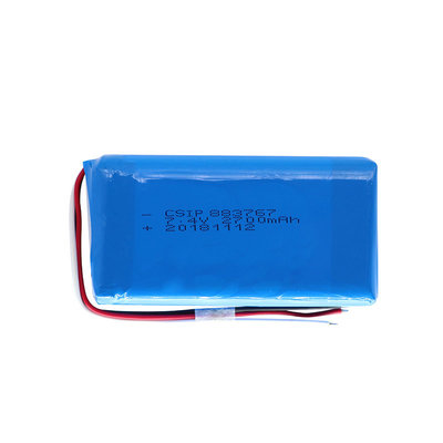 883767 2700mah Rechargeable Lithium Polymer Battery Pack / Low Temperature LiPo Batteries