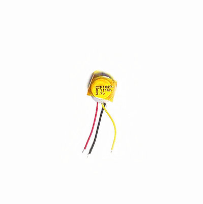 1049 30mAh 3.7V Rechargeable Lithium Coin Battery For Ear Bud TWS True Wireless Stereo