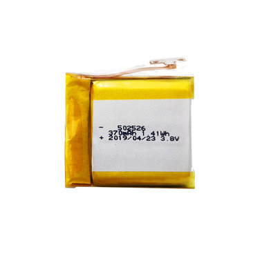 Smart Watch High Voltage Li - Ion Battery 3.8V 370mah 502526 With FPC Flex Circuit