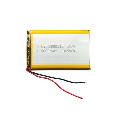 Eco Friendly 5000mAh Lithium Ion Polymer Battery  / Small 3.7 V Rechargeable Battery
