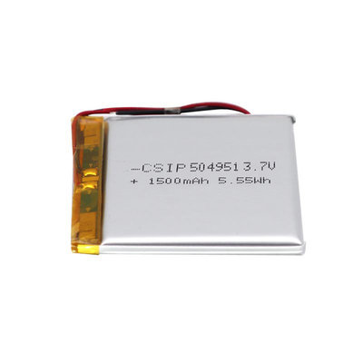 Pouch Type 504951 1000mah Rechargeable Li - Po Battery Pack With 1 Year Warranty